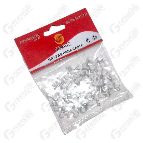Grapas con Clavos para Cable Plano 2 x 16 6mm – Ferresuministros.com ...