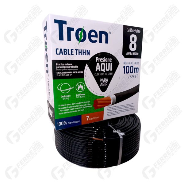 Cable THHN #8 100% Cobre - Ferresuministros.com - Tienda en Linea