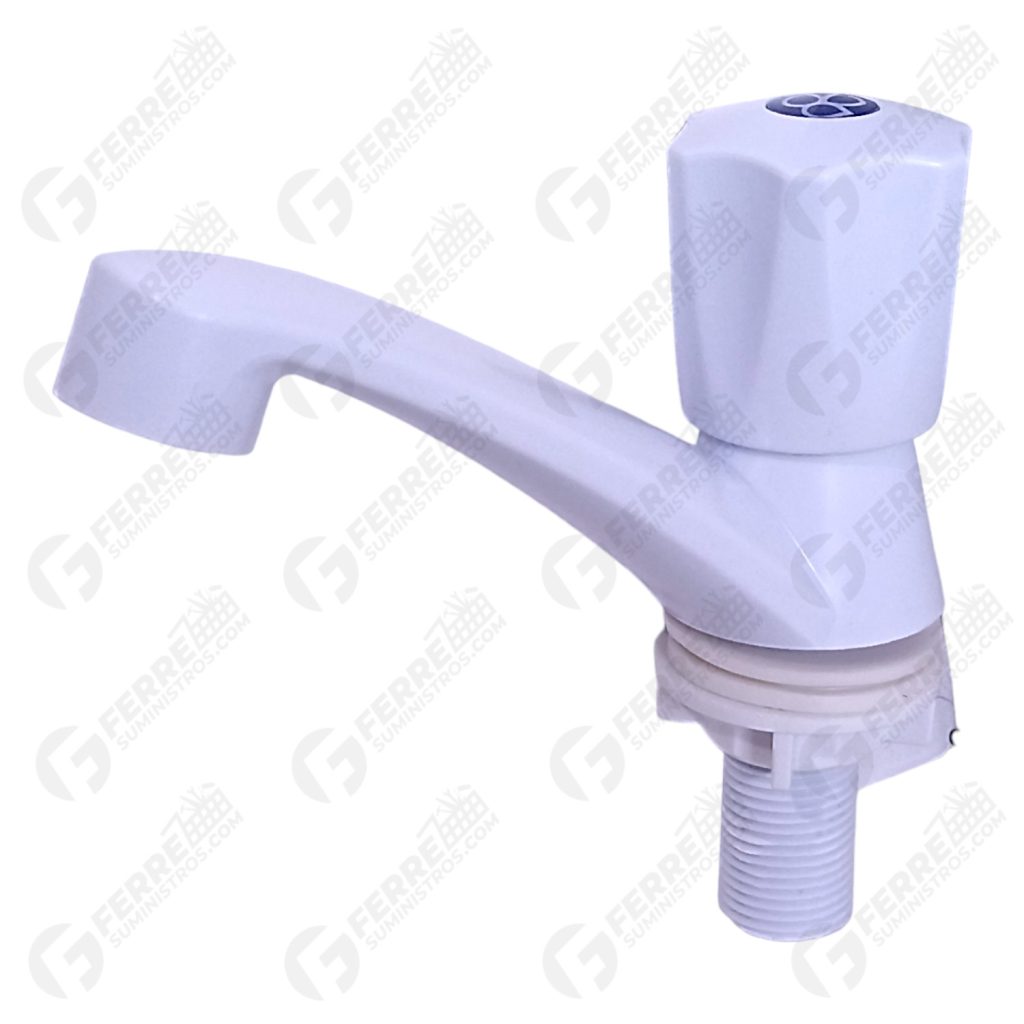 Llave Individual Blanca para Lavamanos en ABS – Ferresuministros.com ...