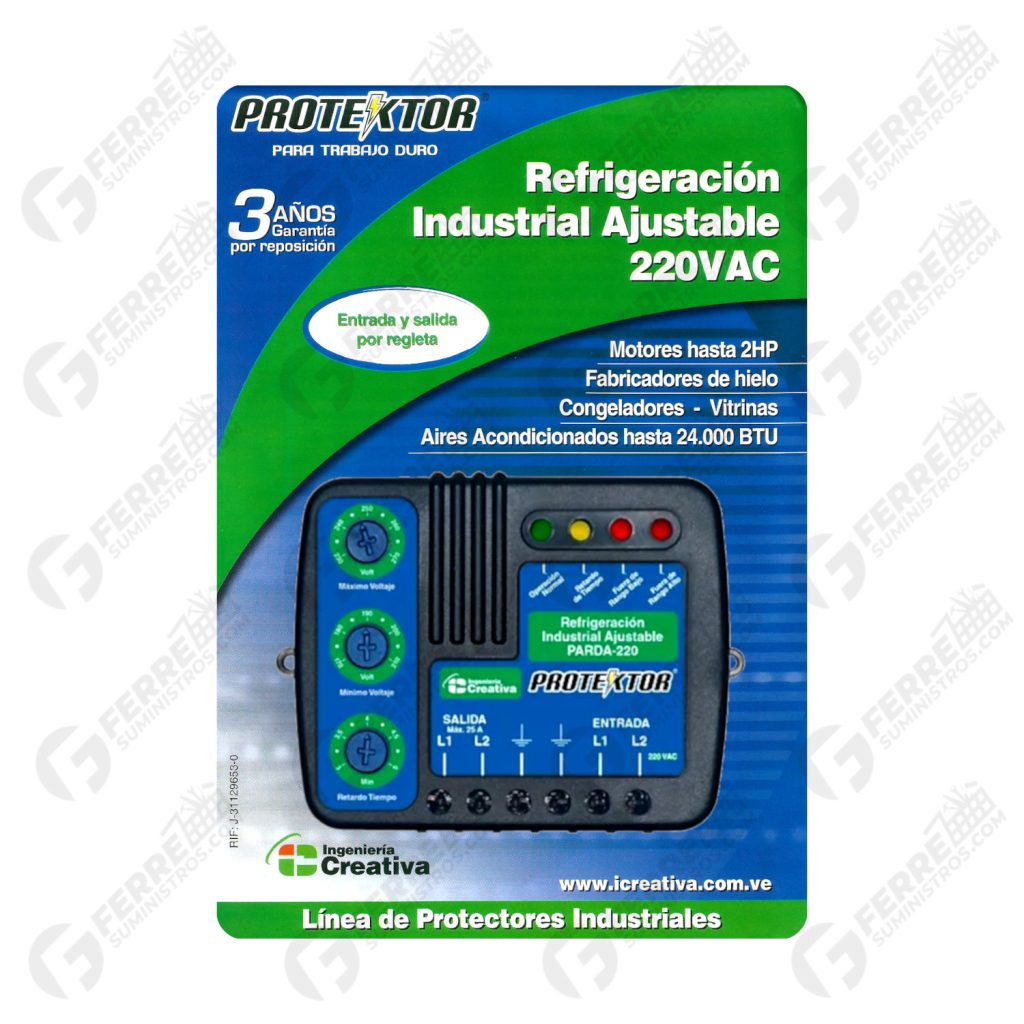 Protector Eléctrico Ajustable 220V 25A PROTEKTOR – Ferresuministros.com ...