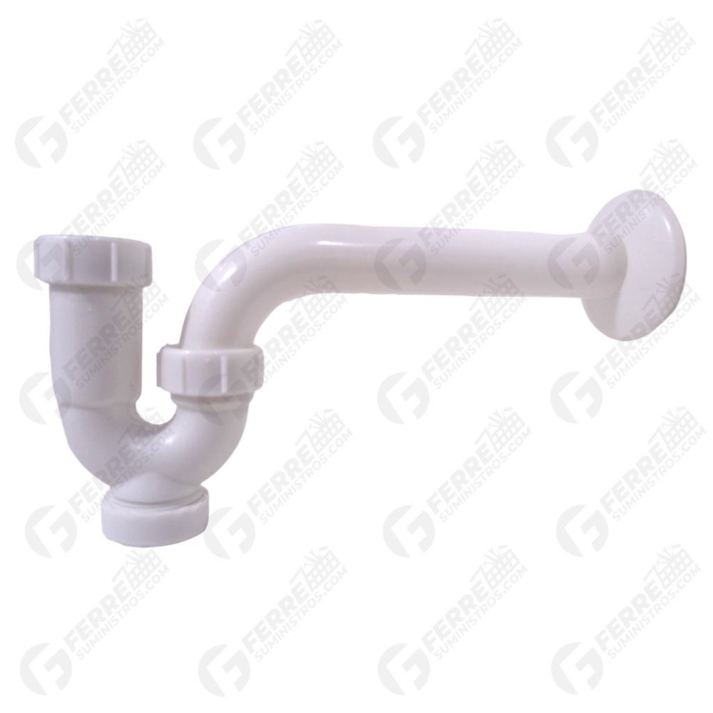 Sifón PVC Blanco para Lavamanos 1-1/4″ – Ferresuministros.com ...