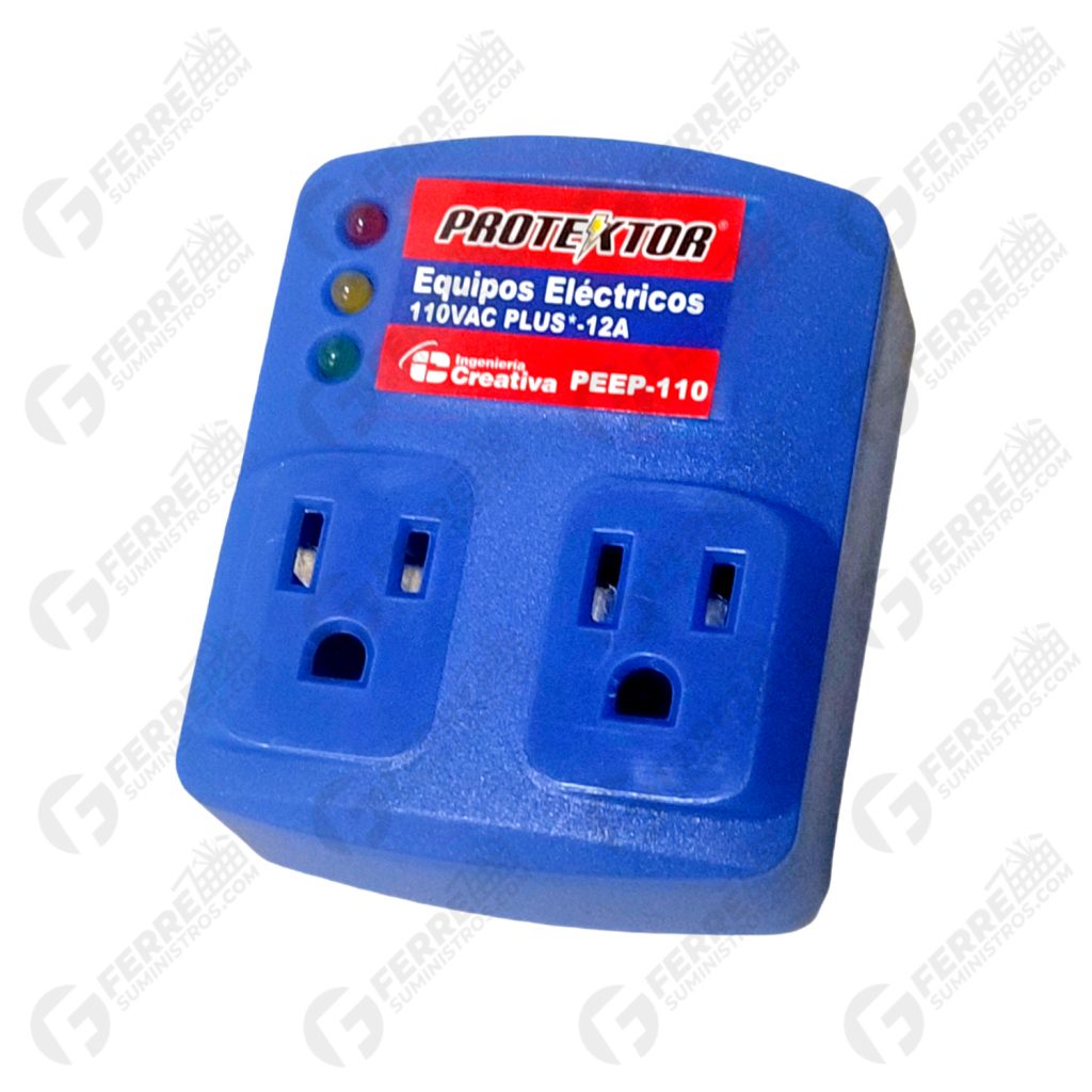 Protector Eléctrico para Equipos 110V Plus con Supresor de Picos ...