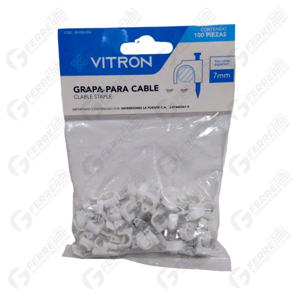Grapas con Clavos para Cable Redondo 7mm – Ferresuministros.com ...