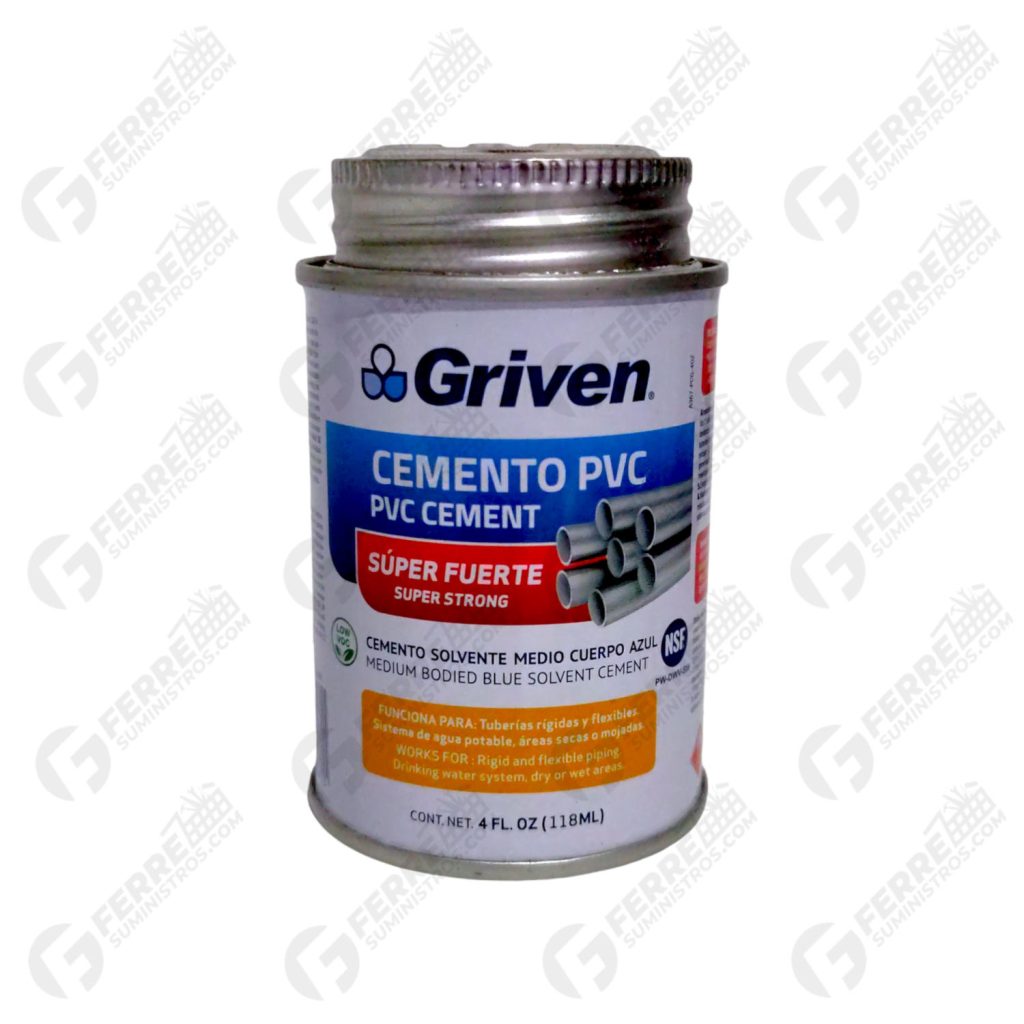Pega PVC Extra Fuerte 1/32GL Agua Fría GRIVEN – Ferresuministros.com ...