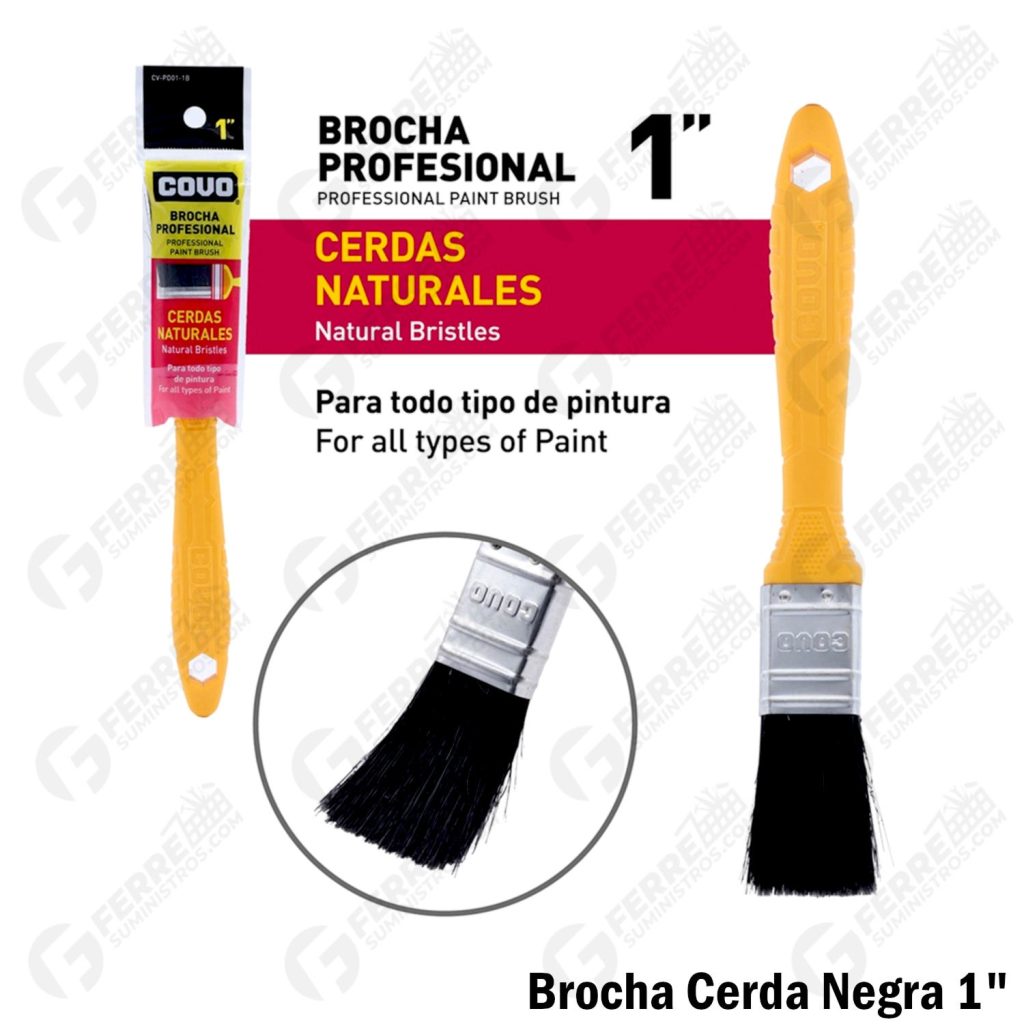 Brocha Cerda Negra 1″ COVO – Ferresuministros.com – Catálogo Digital